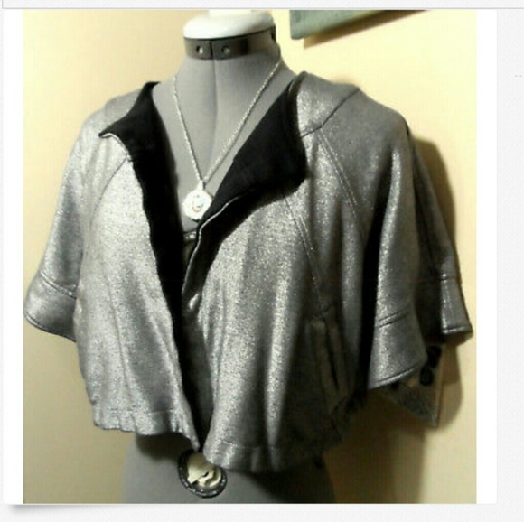 WD.NY | Jackets & Coats | Wd Ny Knit Shrug Moto Jacket 6 Reversible Blk ...